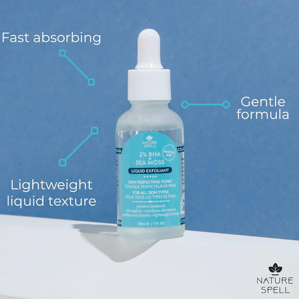 Nature Spell 2% BHA + Sea Moss Liquid Exfoliant (Salicylic Acid) – Ski ...
